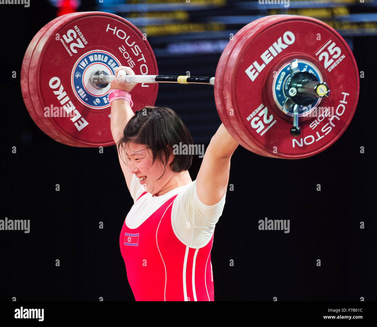 Houston, Texas, USA. November 26, 2015: Rim Jong Sim of North Korea ...