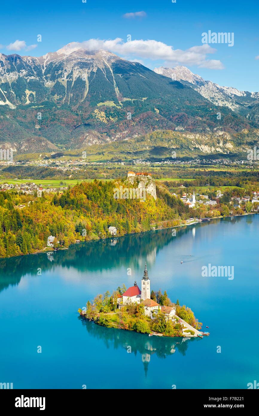 slovenia map showing the julian alps and bled