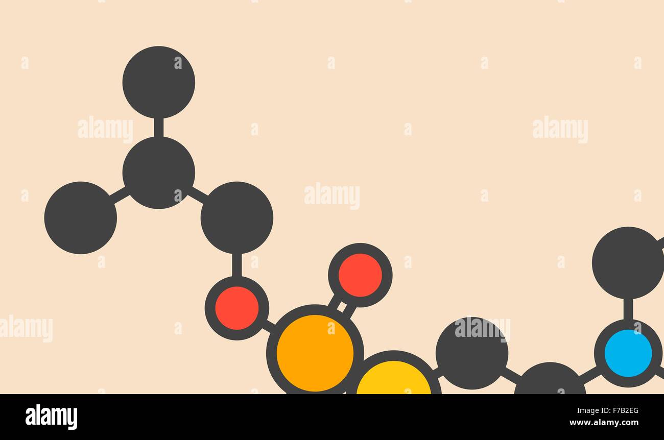 VR nerve agent molecule. Stylized skeletal formula (chemical structure ...