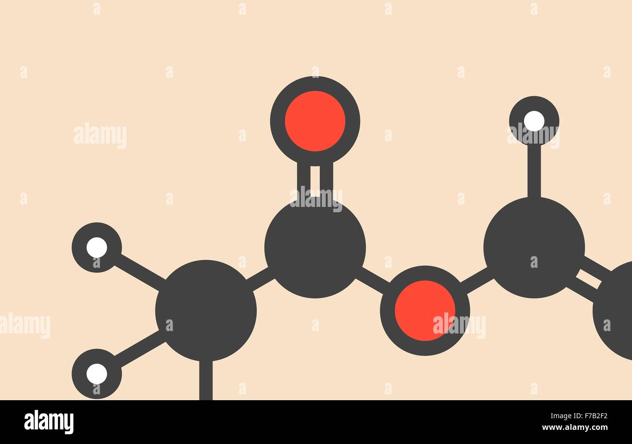 Vinyl acetate, polyvinyl acetate (PVA, PVAc) glue building block. PVA ...