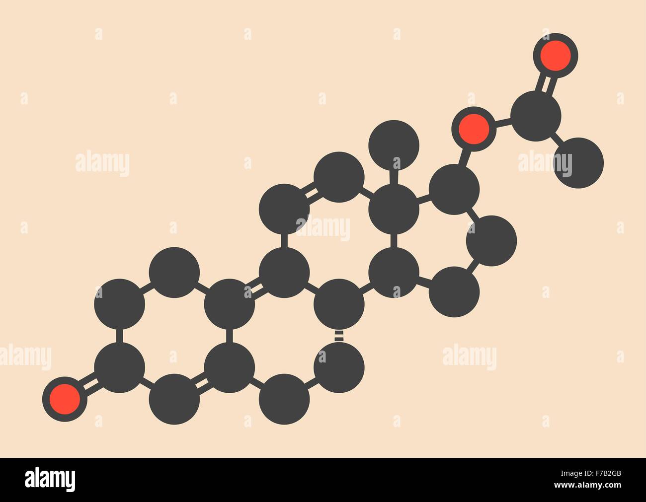 Trenbolone acetate cattle growth promoter. Stylized skeletal formula ...