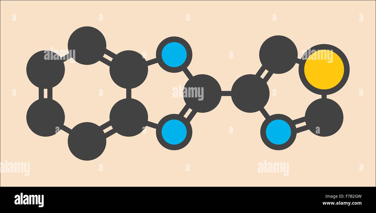 Thiabendazole (tiabendazole) fungicidal and anti-parasite molecule ...