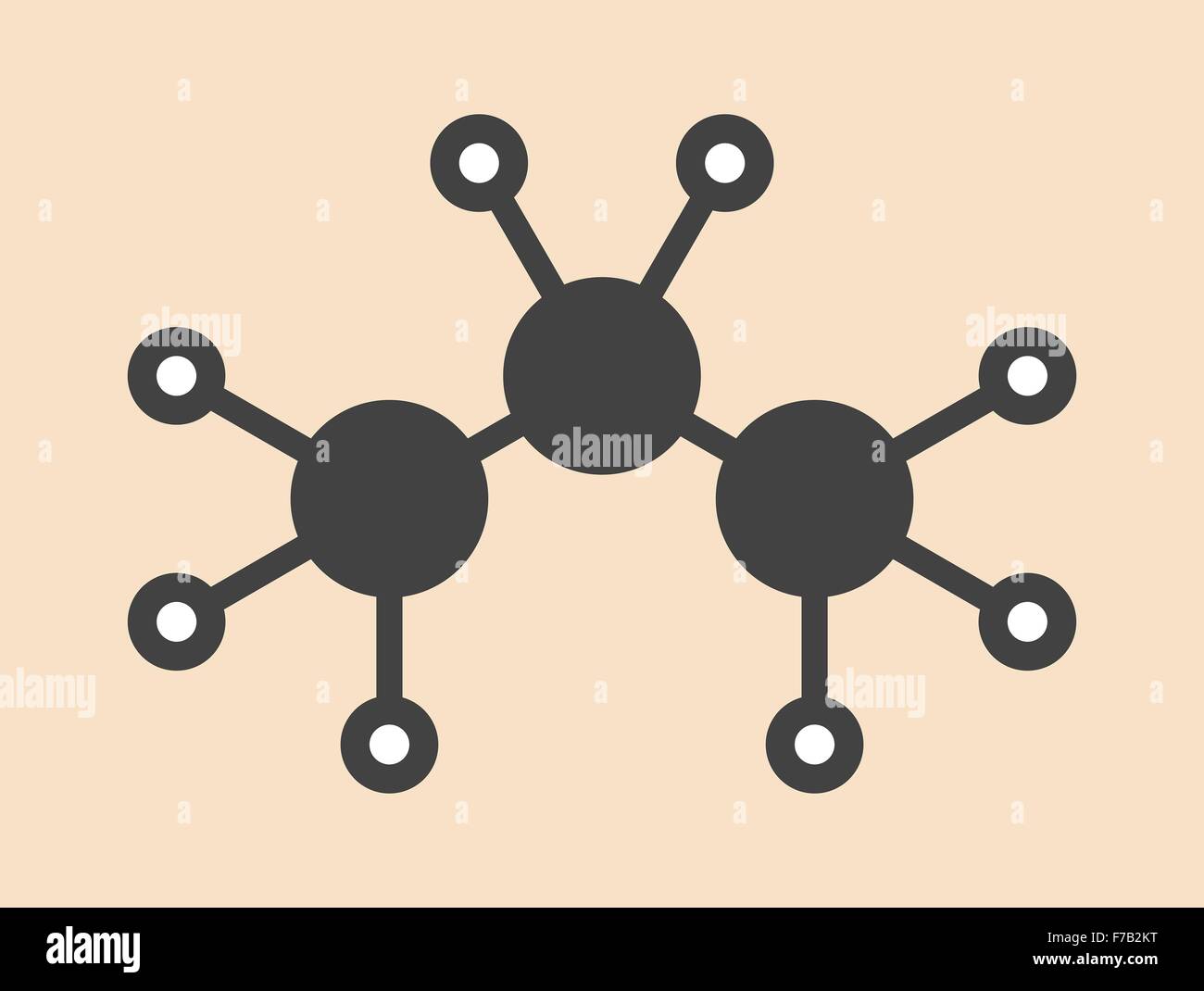 Propane hydrocarbon molecule hi-res stock photography and images - Alamy