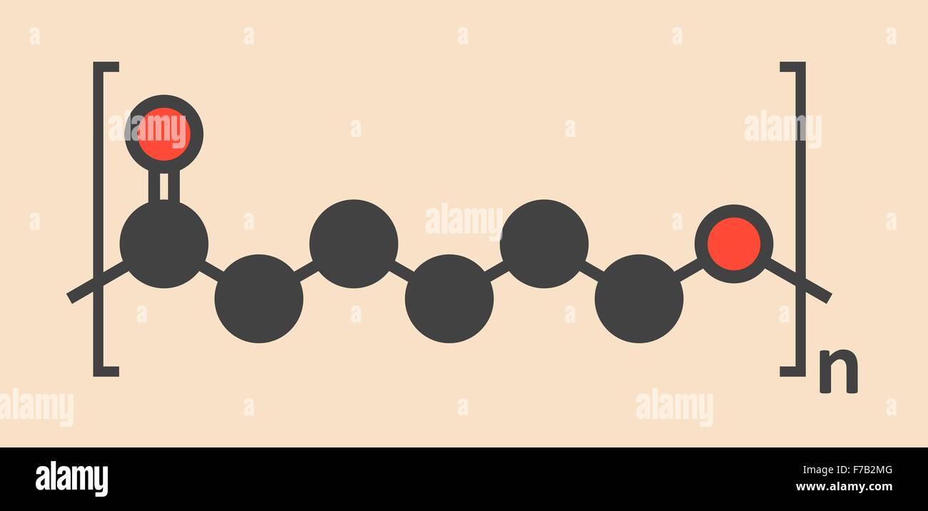 polycaprolactone (PCL) biodegradable polyester. Frequently used for ...