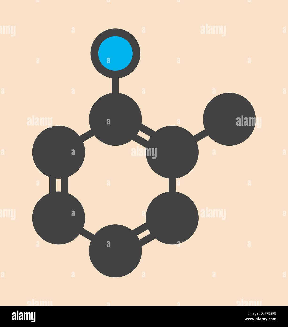 Toluidine ortho toluidine methylaniline molecule hi-res stock ...
