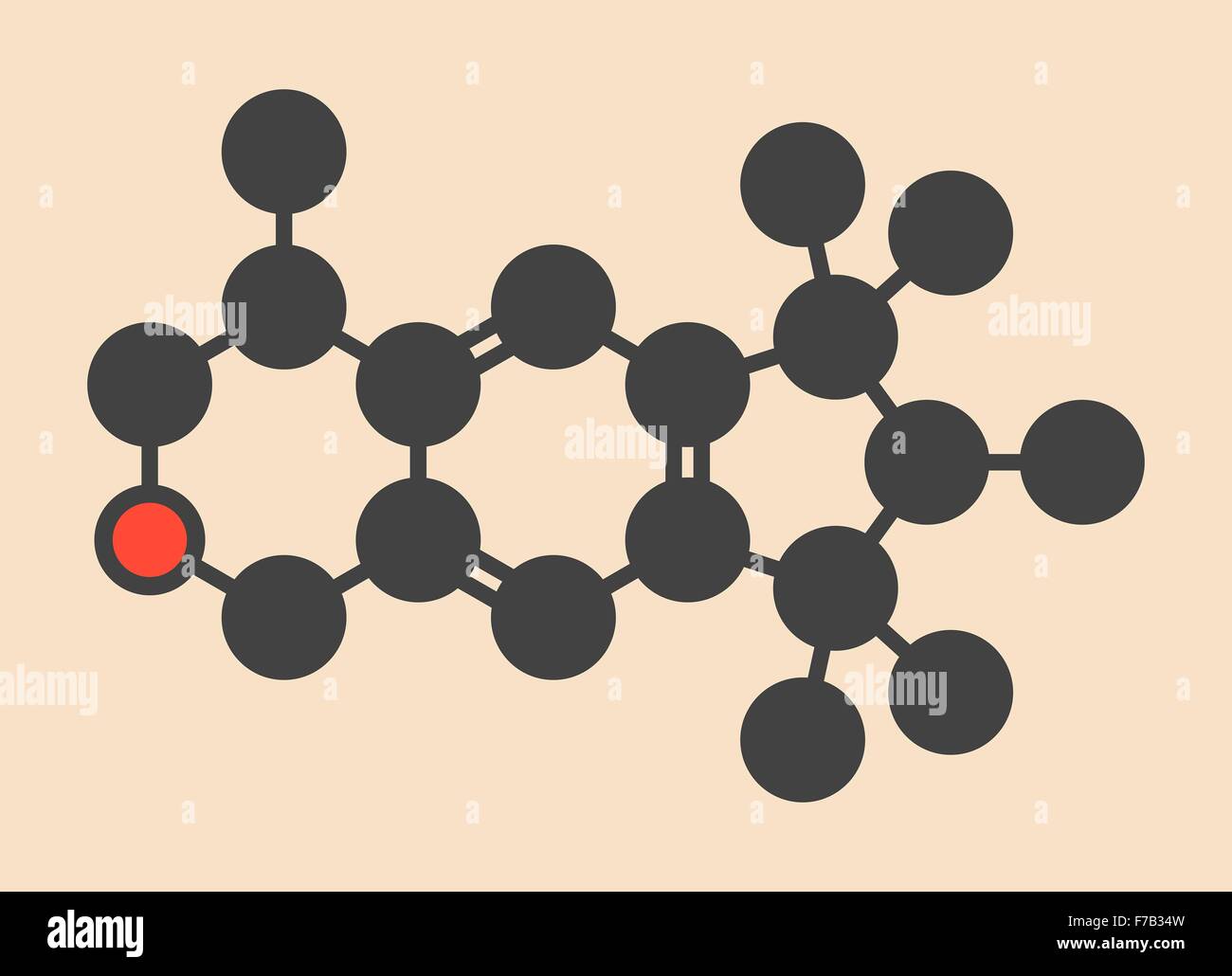 Galaxolide (HHCB) synthetic musk molecule. Used in production of ...