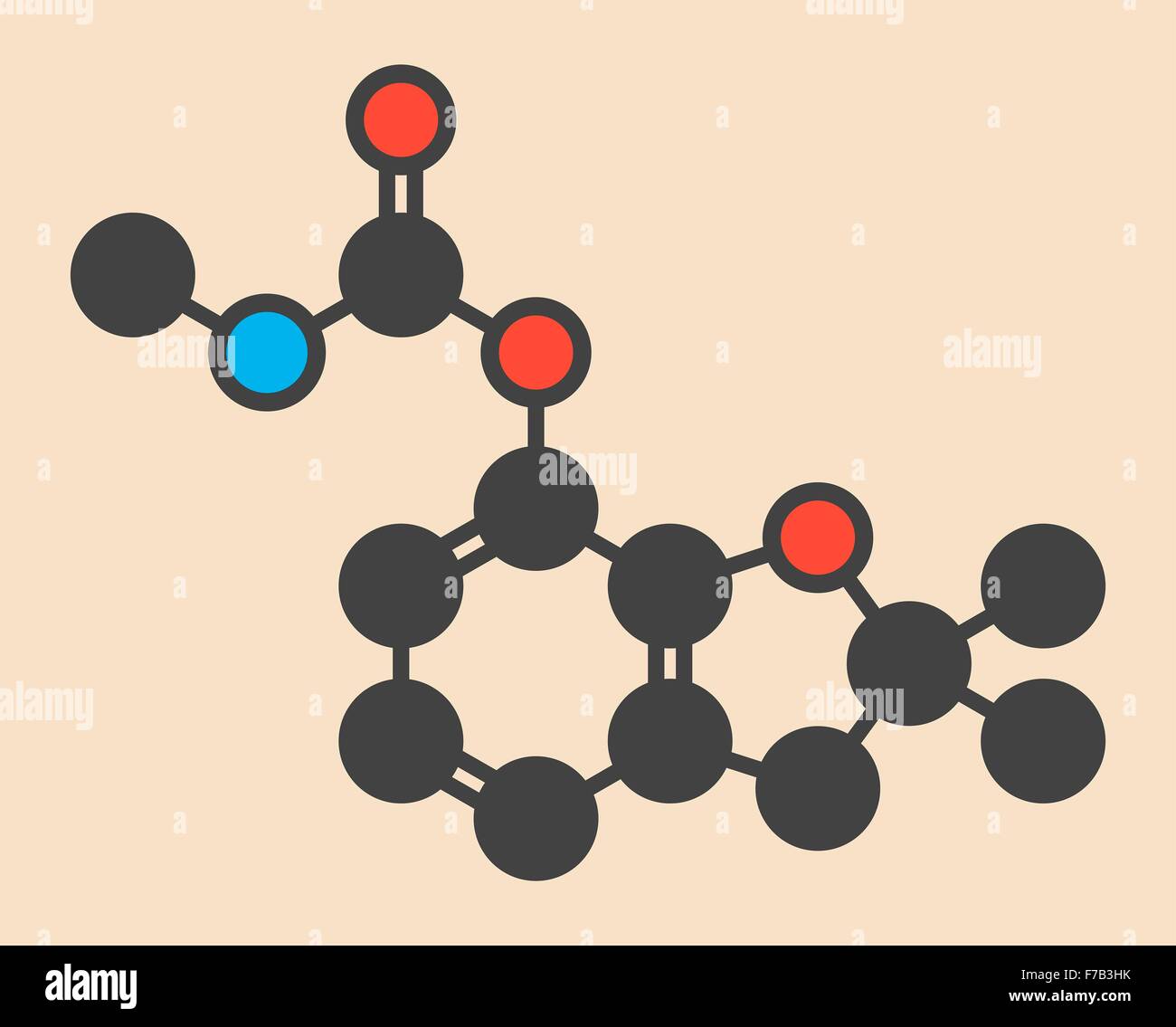 Carbofuran carbamate pesticide molecule hi-res stock photography and ...