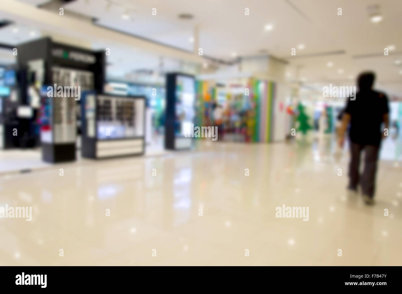 shopping mall blur background. vintage style Stock Photo - Alamy
