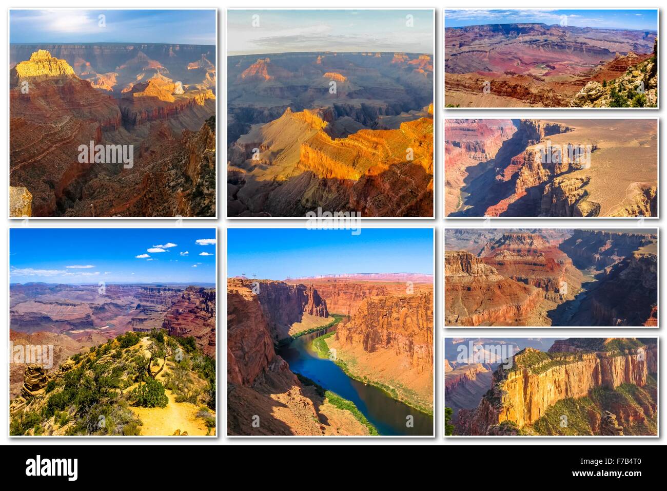 Grand Canyon collage Stock Photo - Alamy