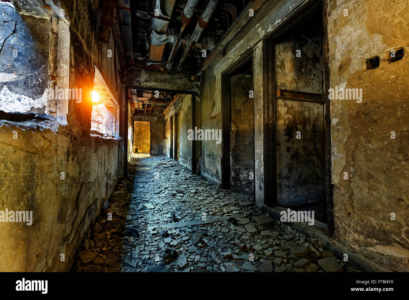 Old abandoned ruin factory damage building inside Stock Photo - Alamy Old abandoned ruin factory damage building inside Stock Photo - Alamy
