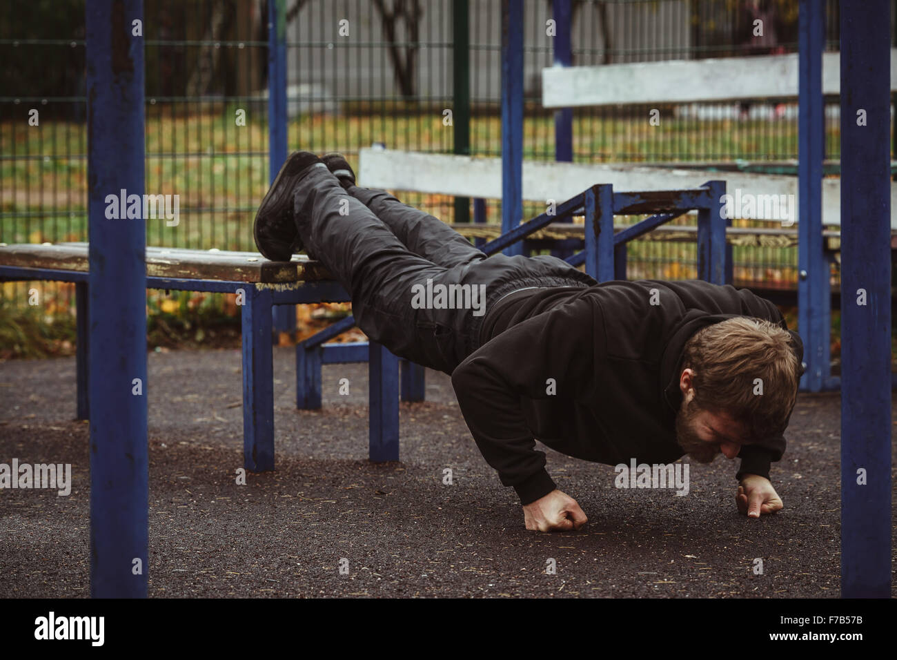 Muscular man during workout on hi-res stock photography and images - Alamy