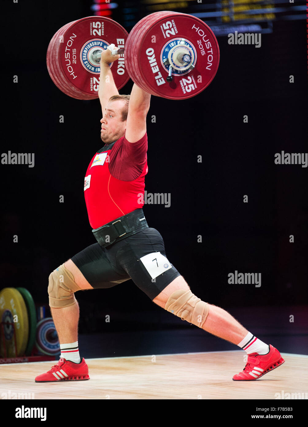 Houston, Texas, USA. November 26, 2015: Arturs Plesnieks of Lithuania ...