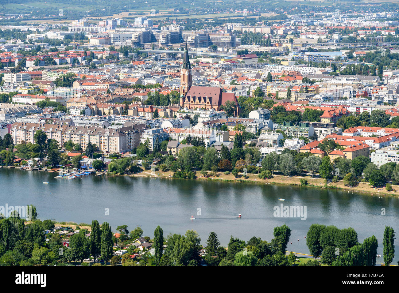Aerial View Of Vienna City Skyline Stock Photo - Alamy