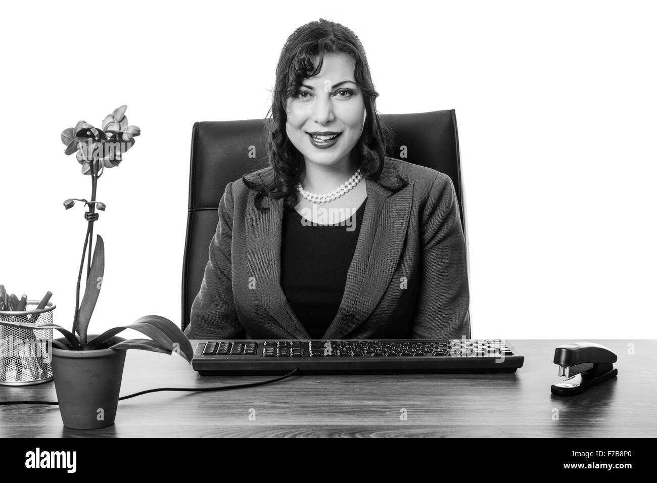 Secretary Black and White Stock Photos & Images - Alamy