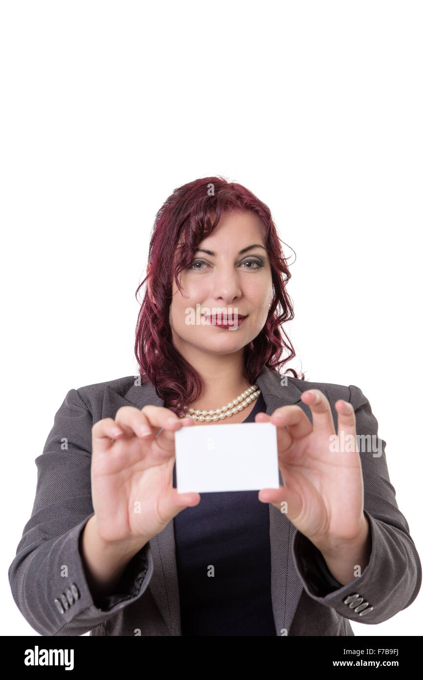 Person holding out business card hi-res stock photography and images ...