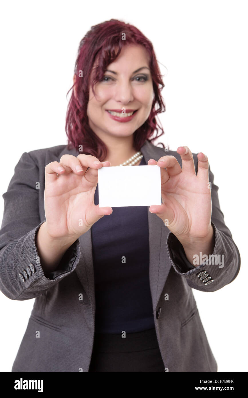 Woman portrait holding hands out hi-res stock photography and images ...