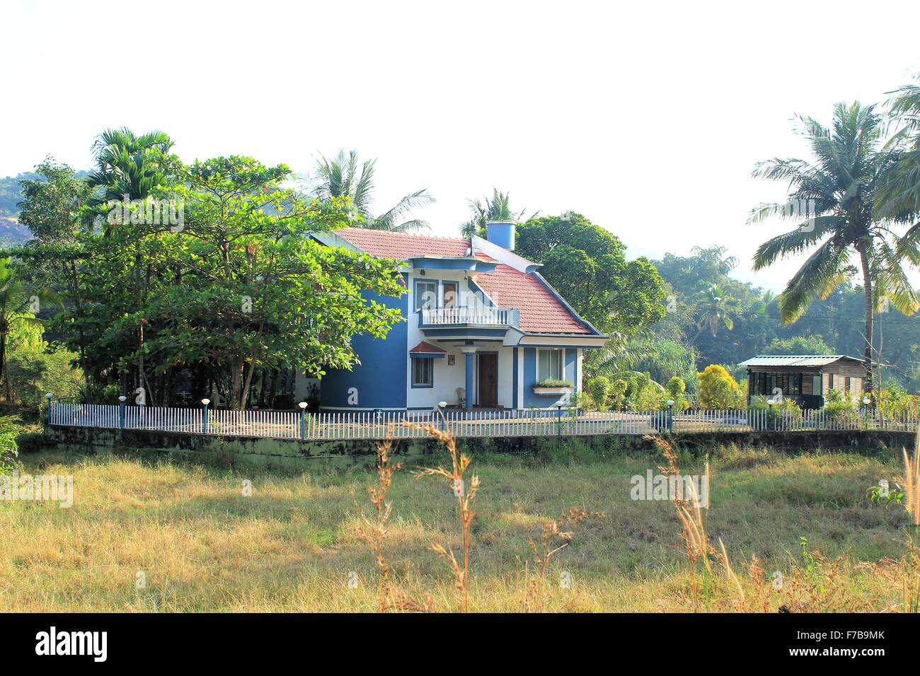 A Modern Style House in Chandor Goa India Stock Photo - Alamy