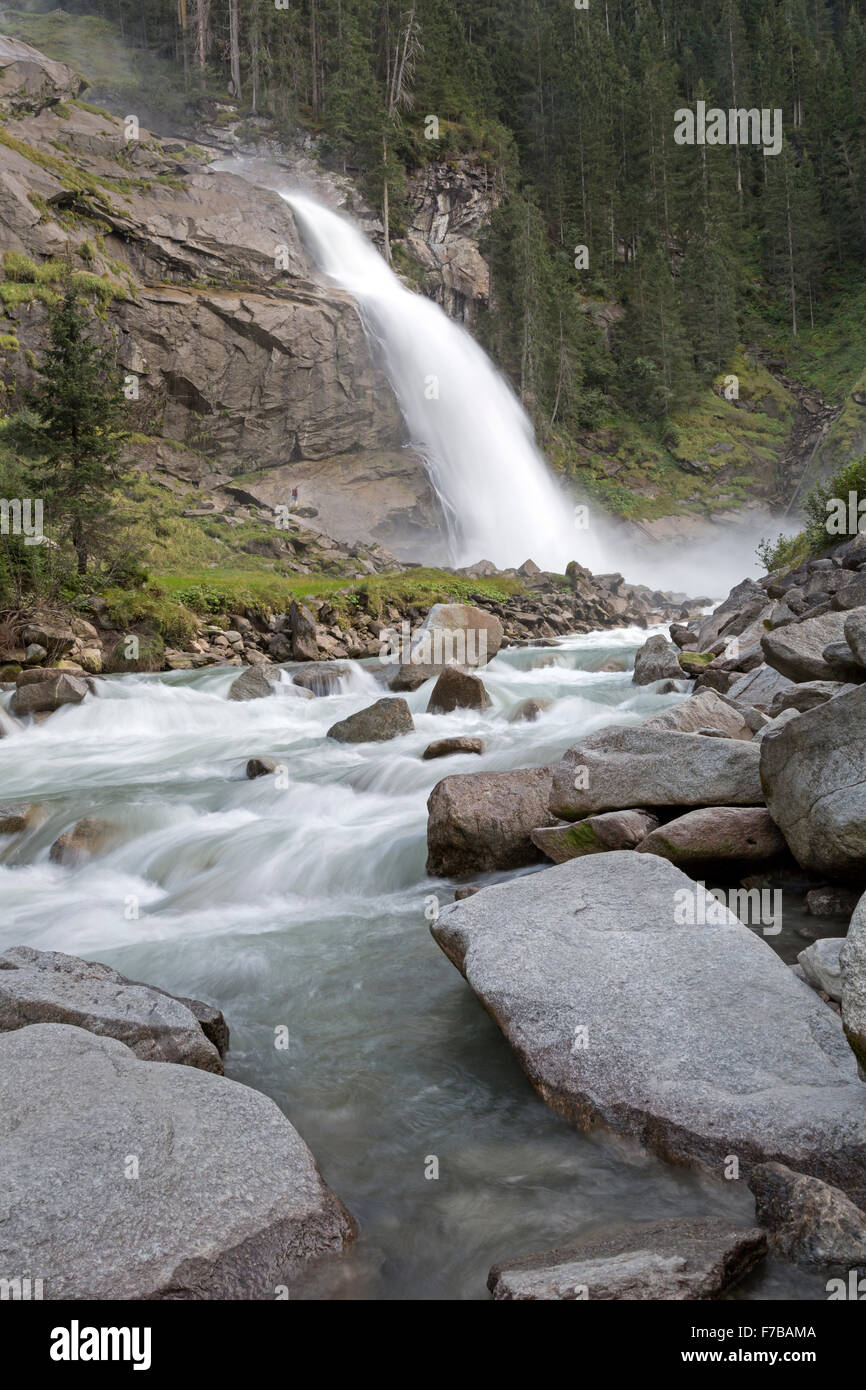 Lower Krimml Waterfall, Krimml, Zell am See District, High Tauern ...