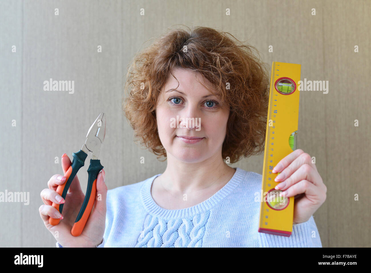 Woman tool hi-res stock photography and images - Alamy