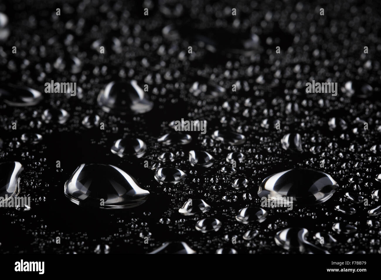 Drops of water on stainless steel surface Stock Photo - Alamy