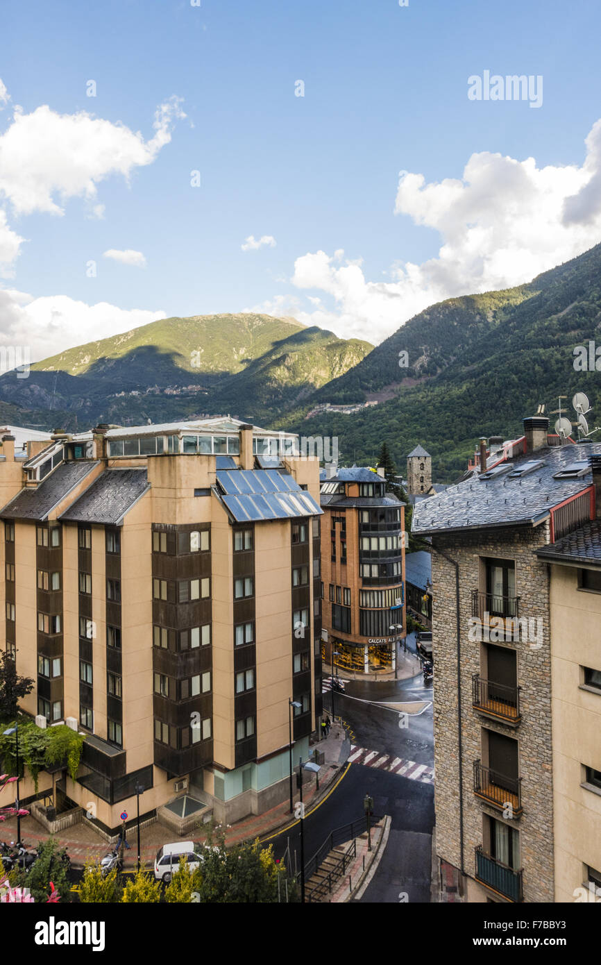 Andorra la Vella, capital city of Andorra, Andorra Stock Photo - Alamy