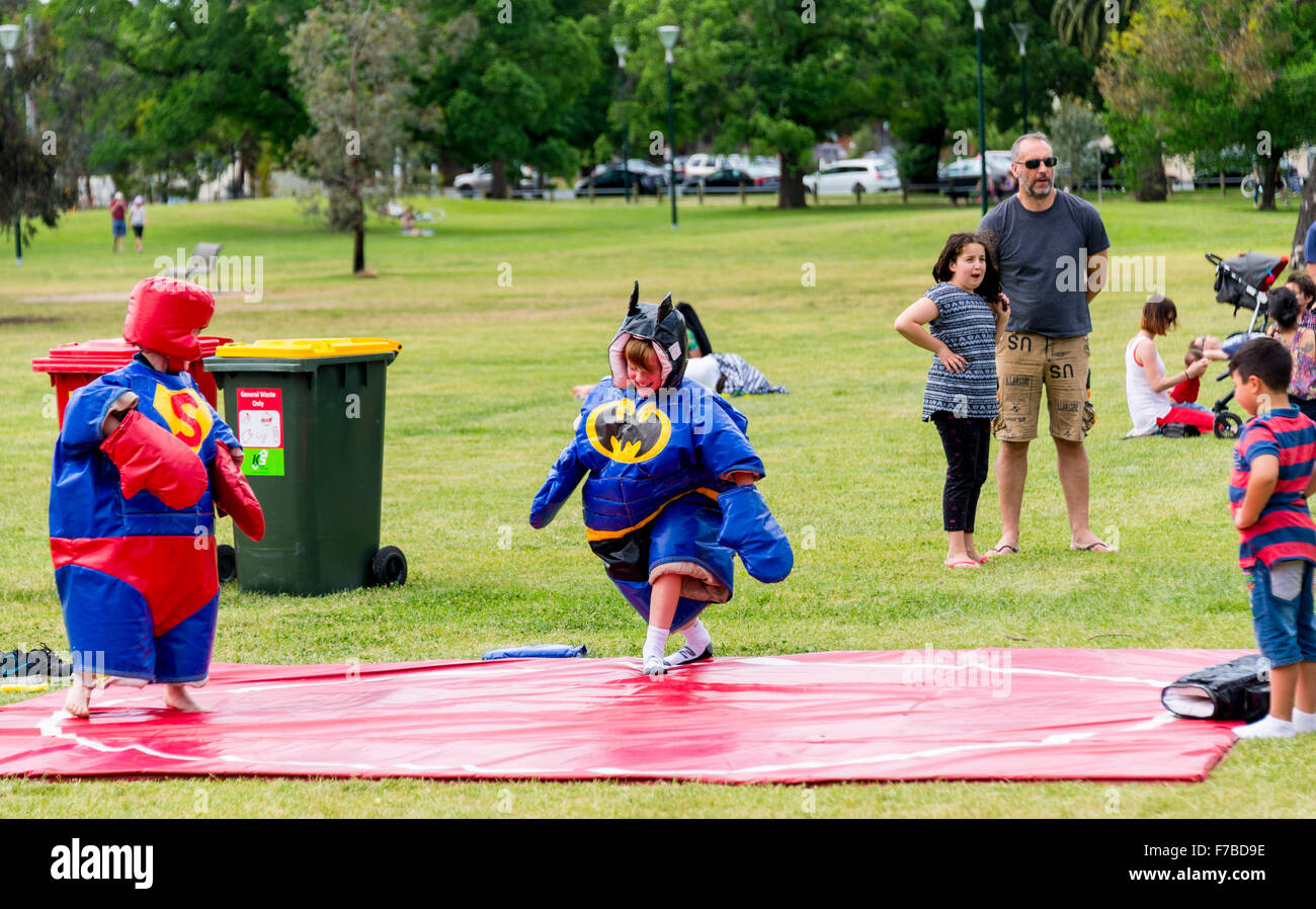 Obese Children Playing