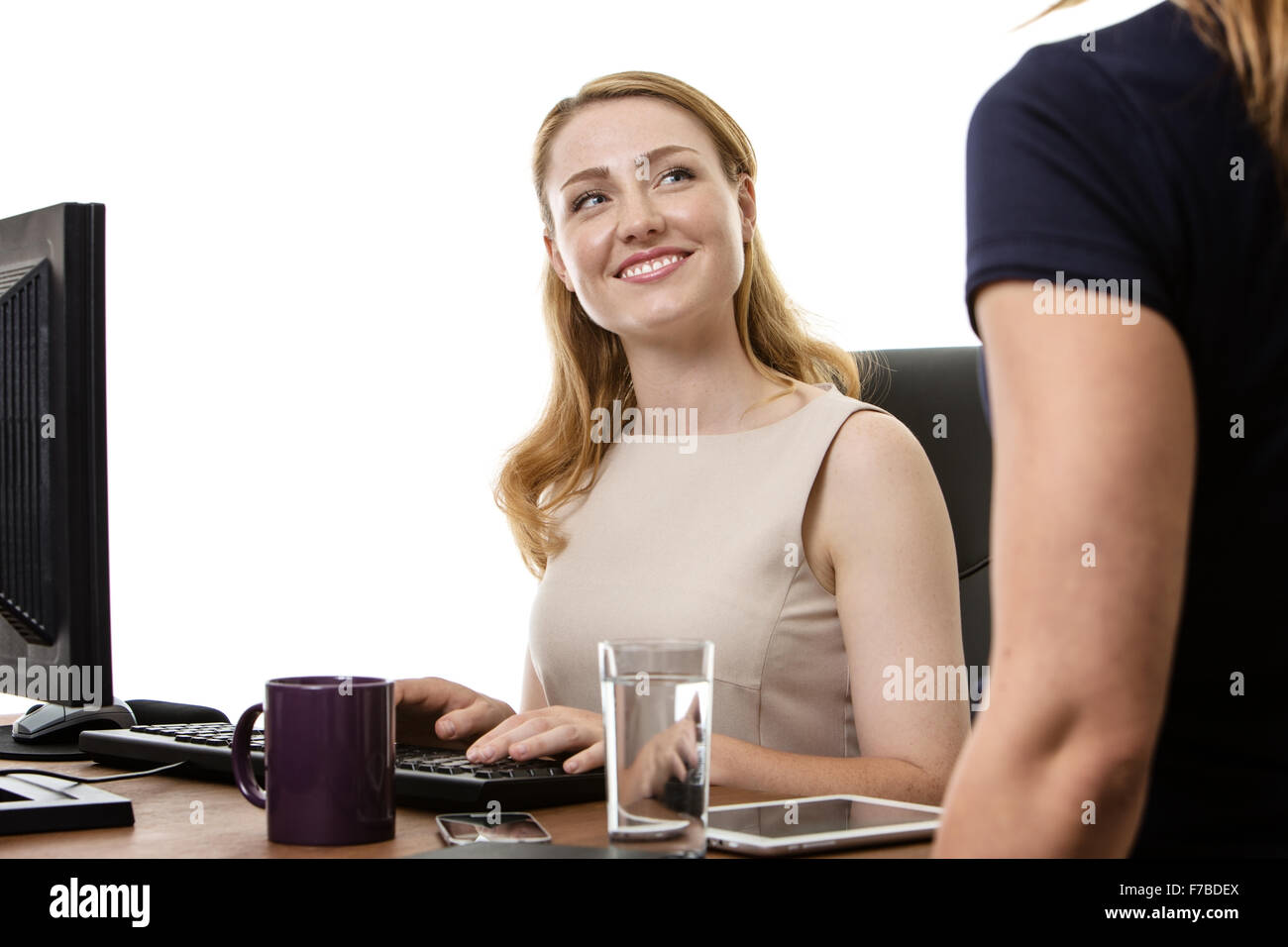 two business woman working together Stock Photo - Alamy