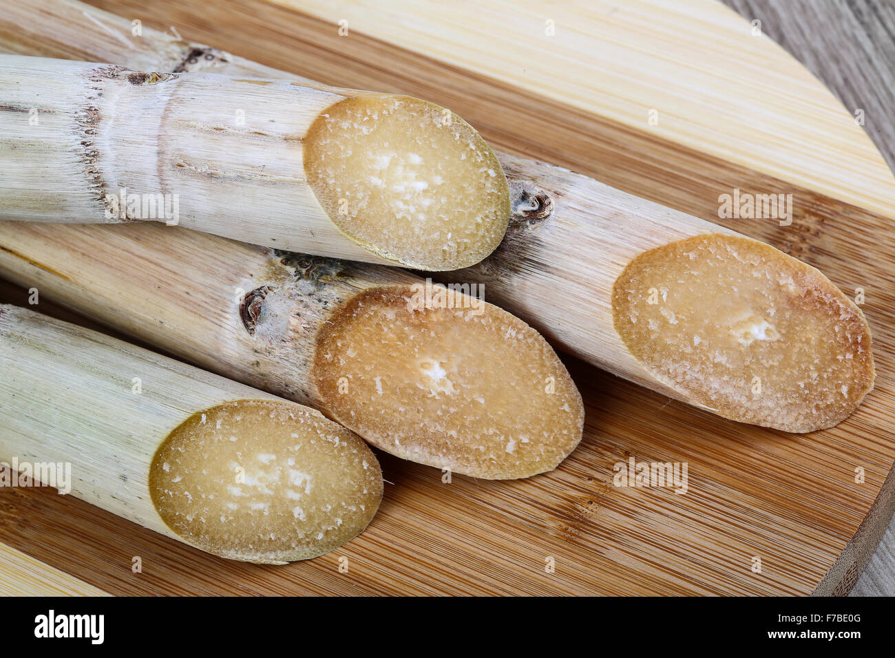 Ripe Sugar sticks on the wood background Stock Photo - Alamy