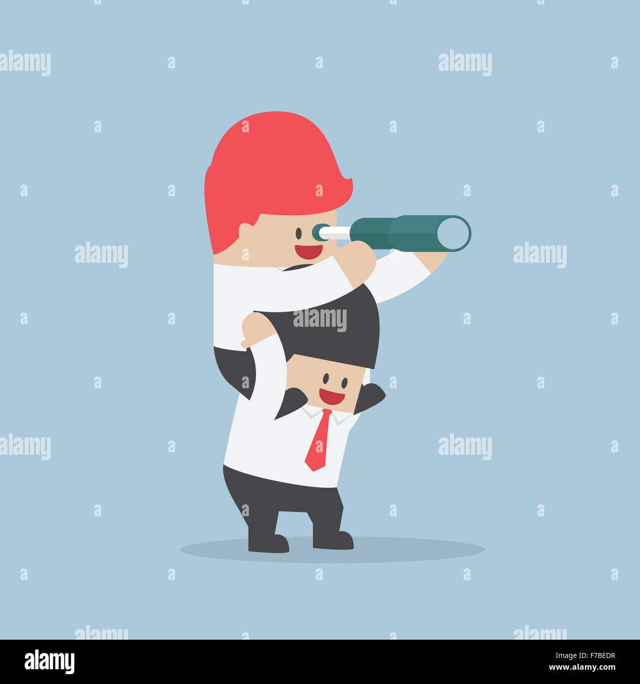 Shoulder riding Stock Vector Images - Alamy