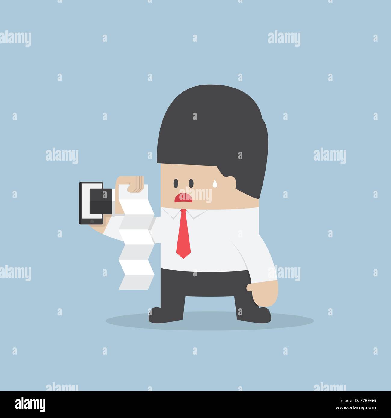 Businessman phone shopping Stock Vector Images - Alamy