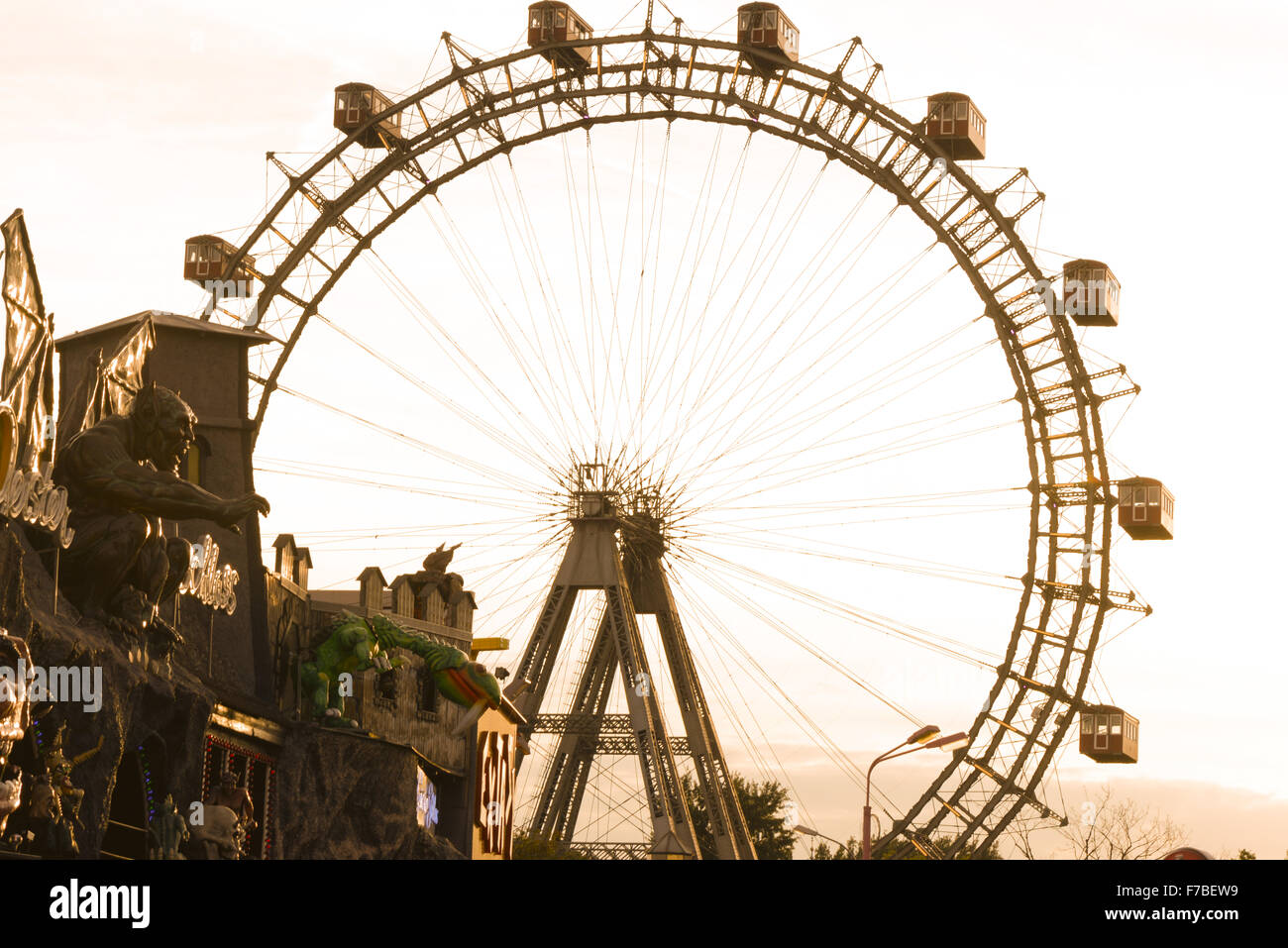 Prater, Riesenrad, Giant Ferry Wheel, Vienna, Austria, 2. district ...