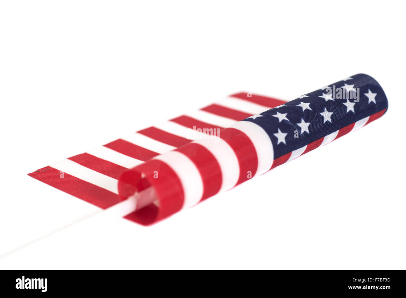 American flag isolated on white Stock Photo - Alamy