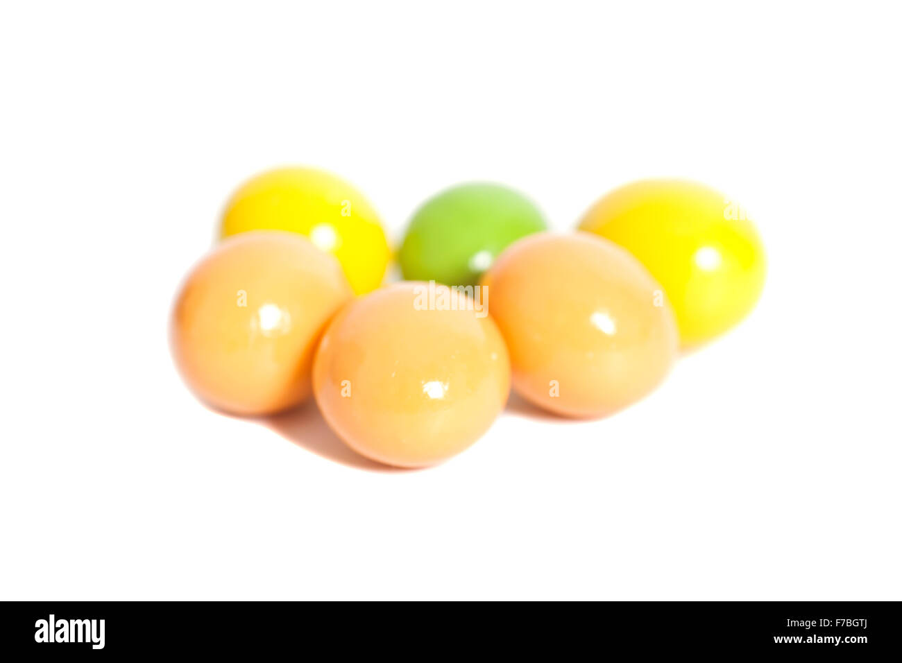 small round candies isolated on white Stock Photo - Alamy