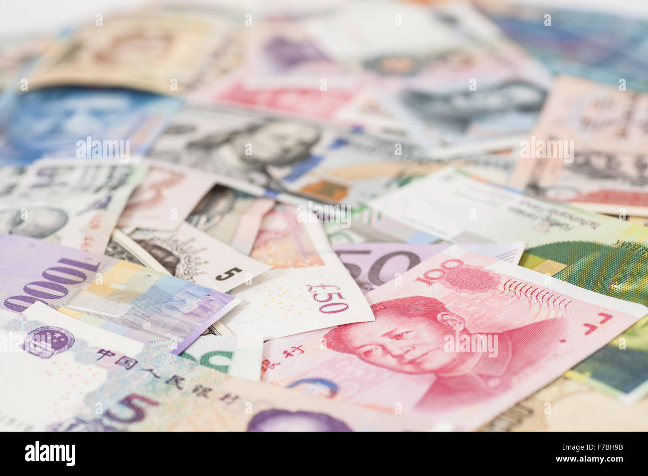 International currencies banknotes close up Stock Photo - Alamy