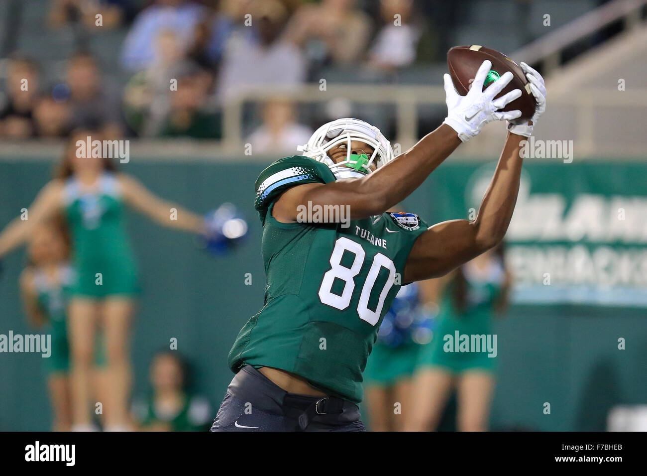 New Orleans, LA, USA. 27th Nov, 2015. Tulane Green Wave wide receiver ...