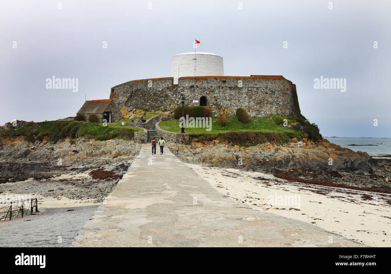 Fort Grey, Martello tower on the Channel Island of Guernsey Stock Photo ...
