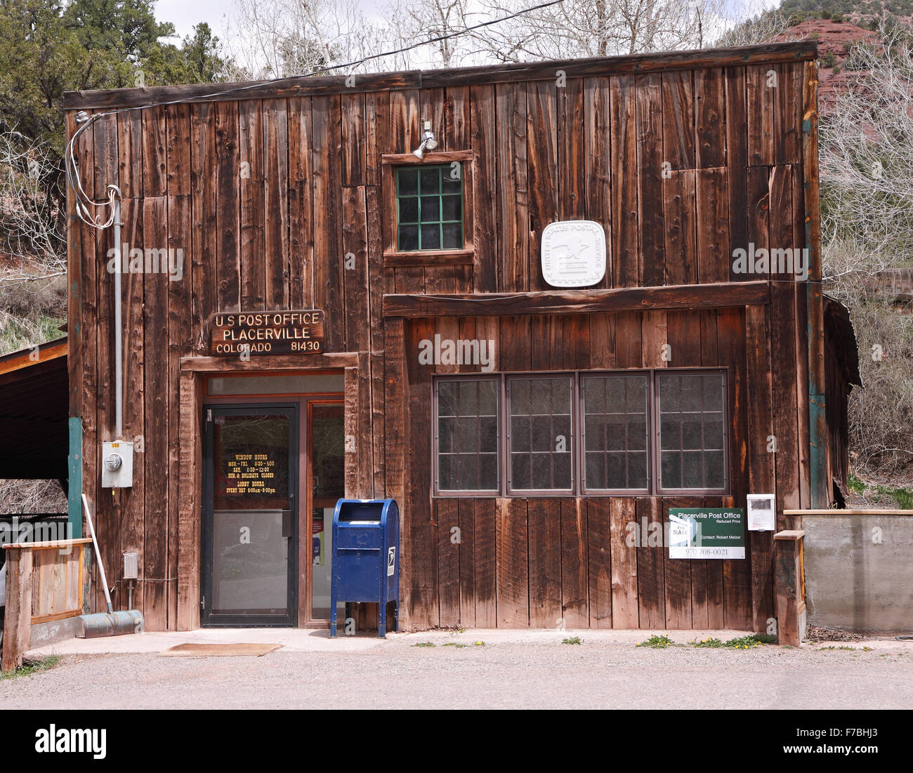 Rustic Post Office and Store in Placerville Colorado USA Stock Photo ...