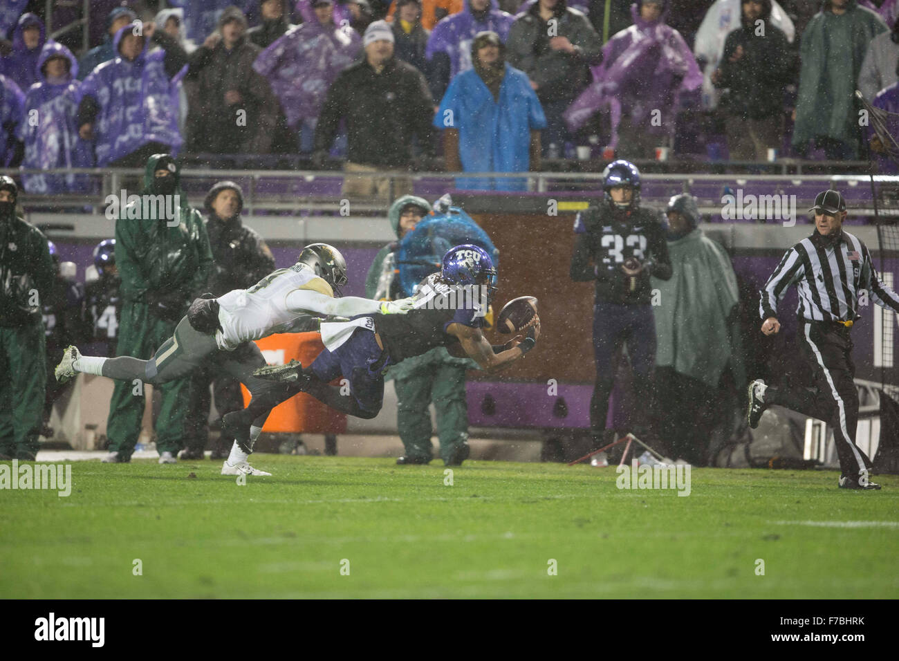 Fort Worth, Texas, USA. 27th Nov, 2015. wide receiver Kolby Listenbee ...