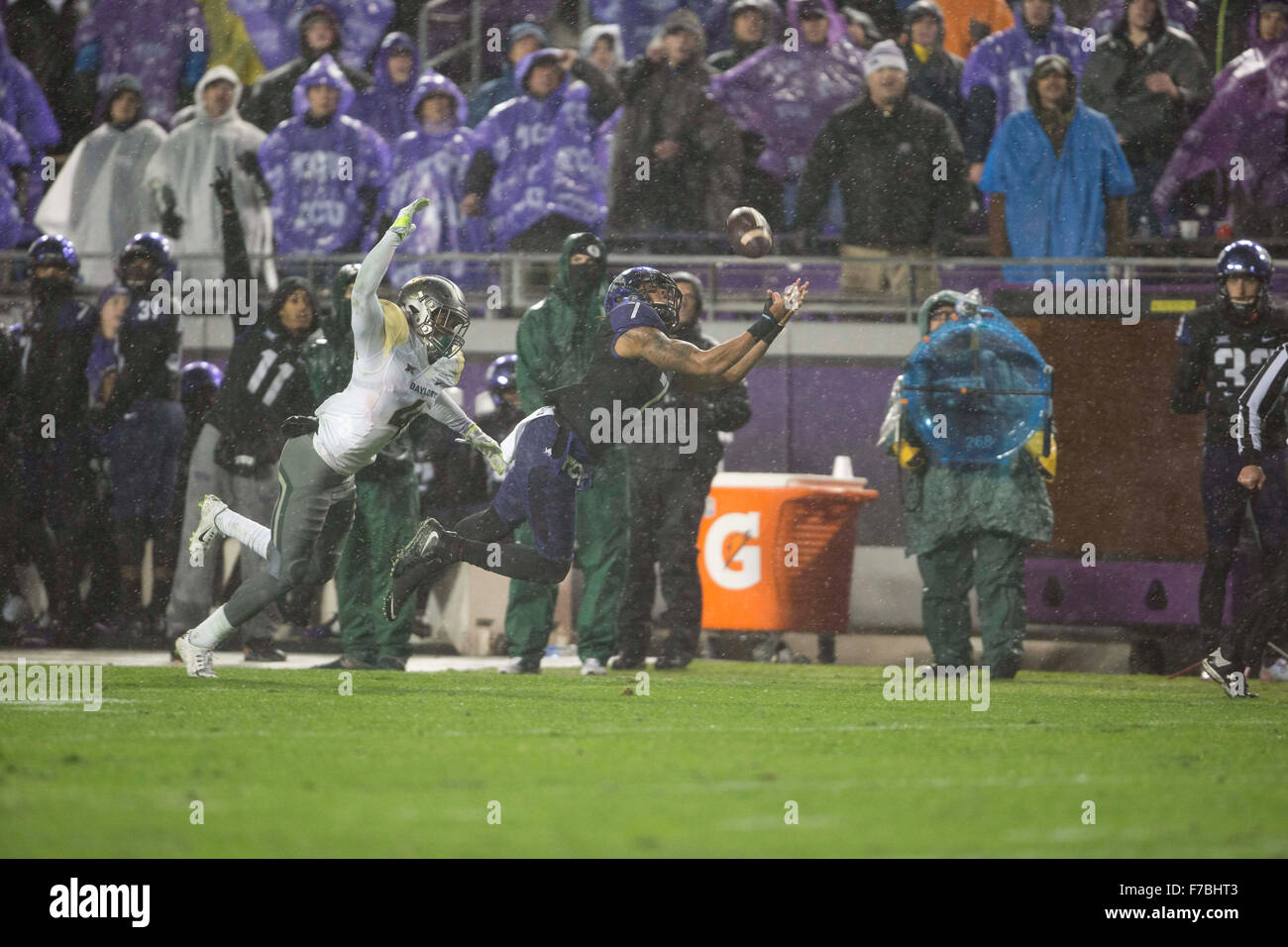 Fort Worth, Texas, USA. 27th Nov, 2015. wide receiver Kolby Listenbee ...