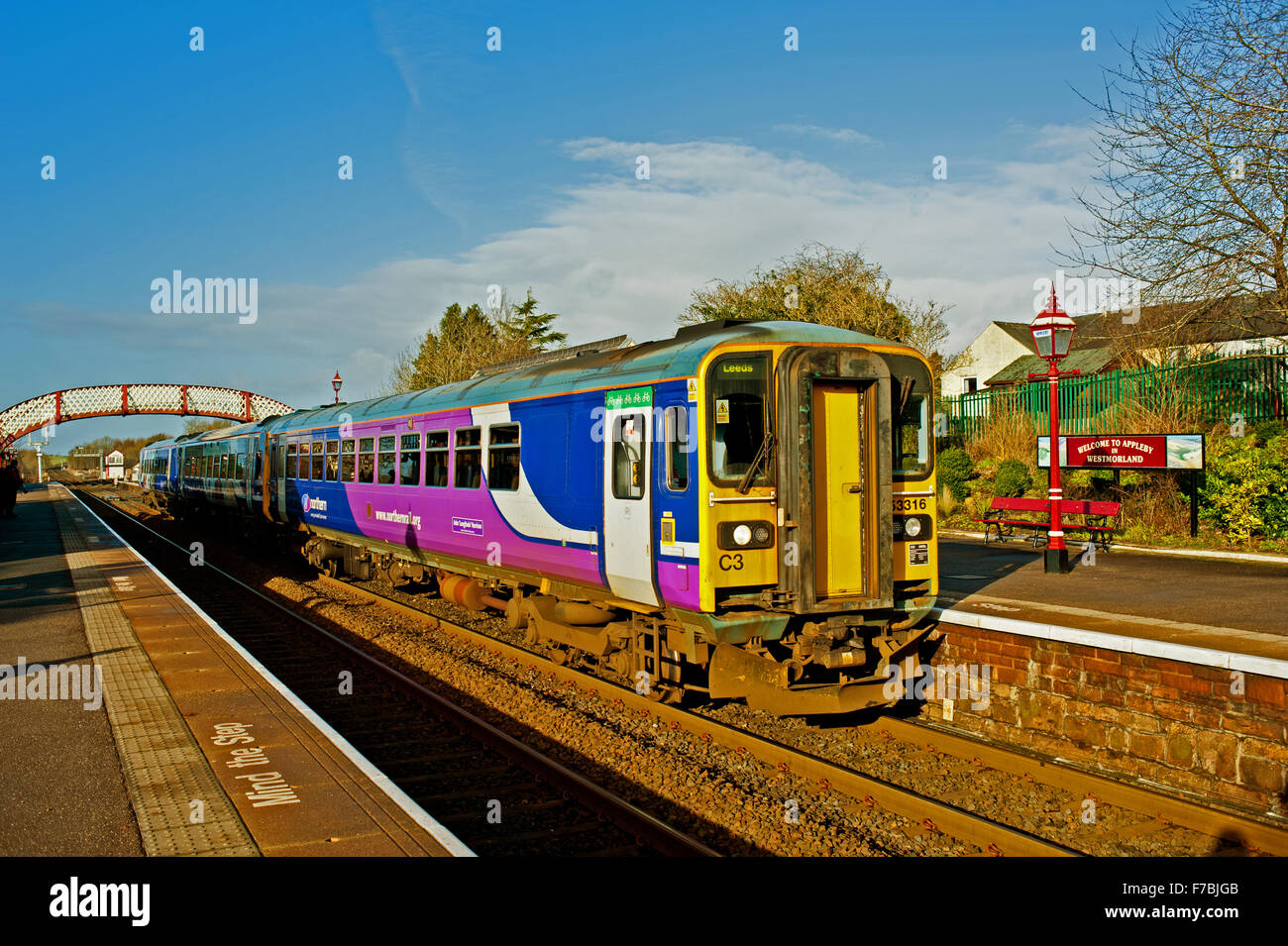 Sprinter Train at Appleby in Westmorland, Cumbria Stock Photo - Alamy