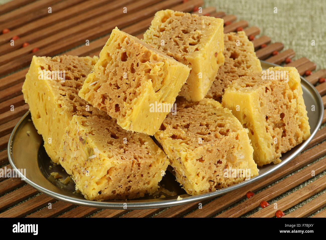 delicious indian sweet on a silver dish Stock Photo - Alamy