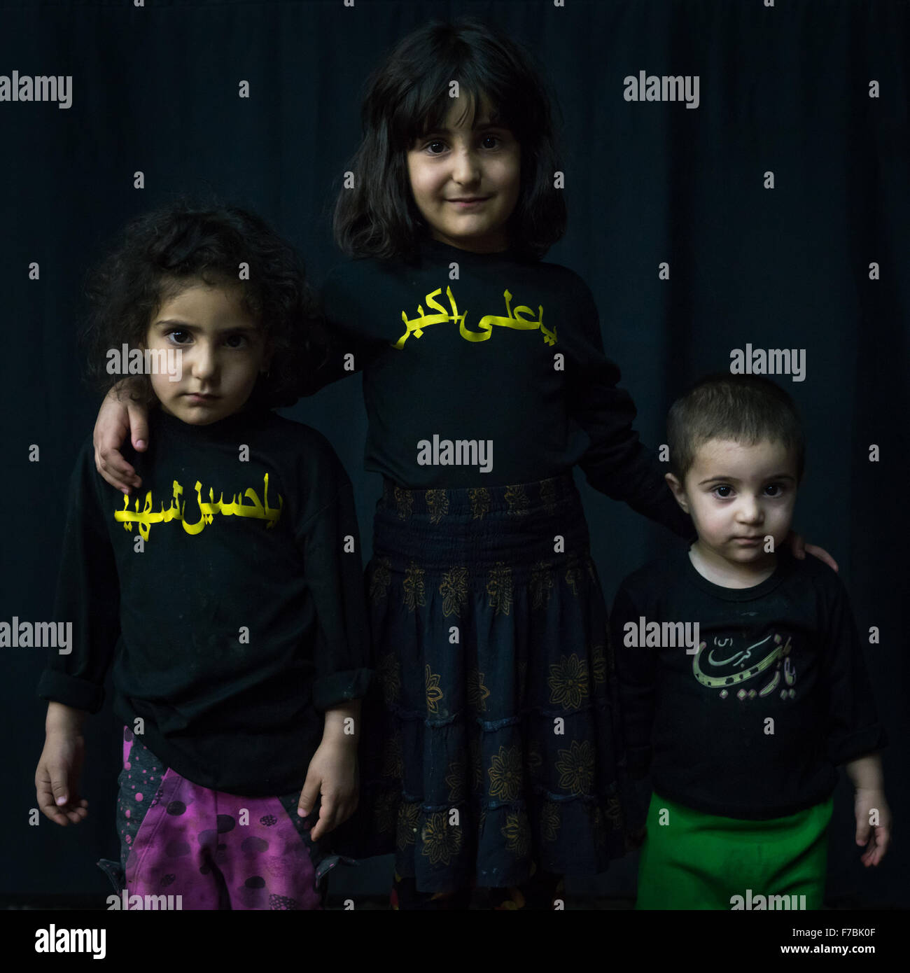 Iranian Shiite Muslim Children During Muharram Celebration, Isfahan ...