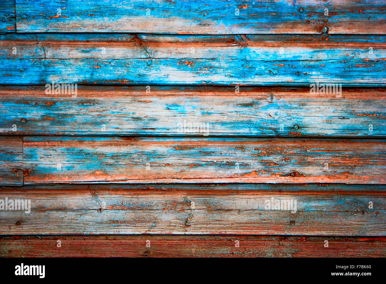 Weathered blue painted grunge wood texture Stock Photo - Alamy