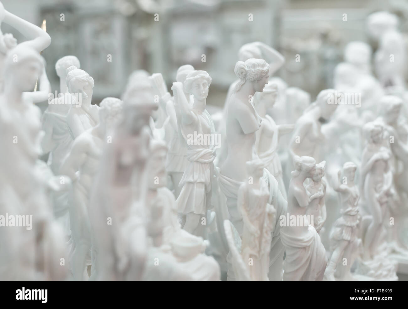 Lot of statues of Greek gods Stock Photo - Alamy