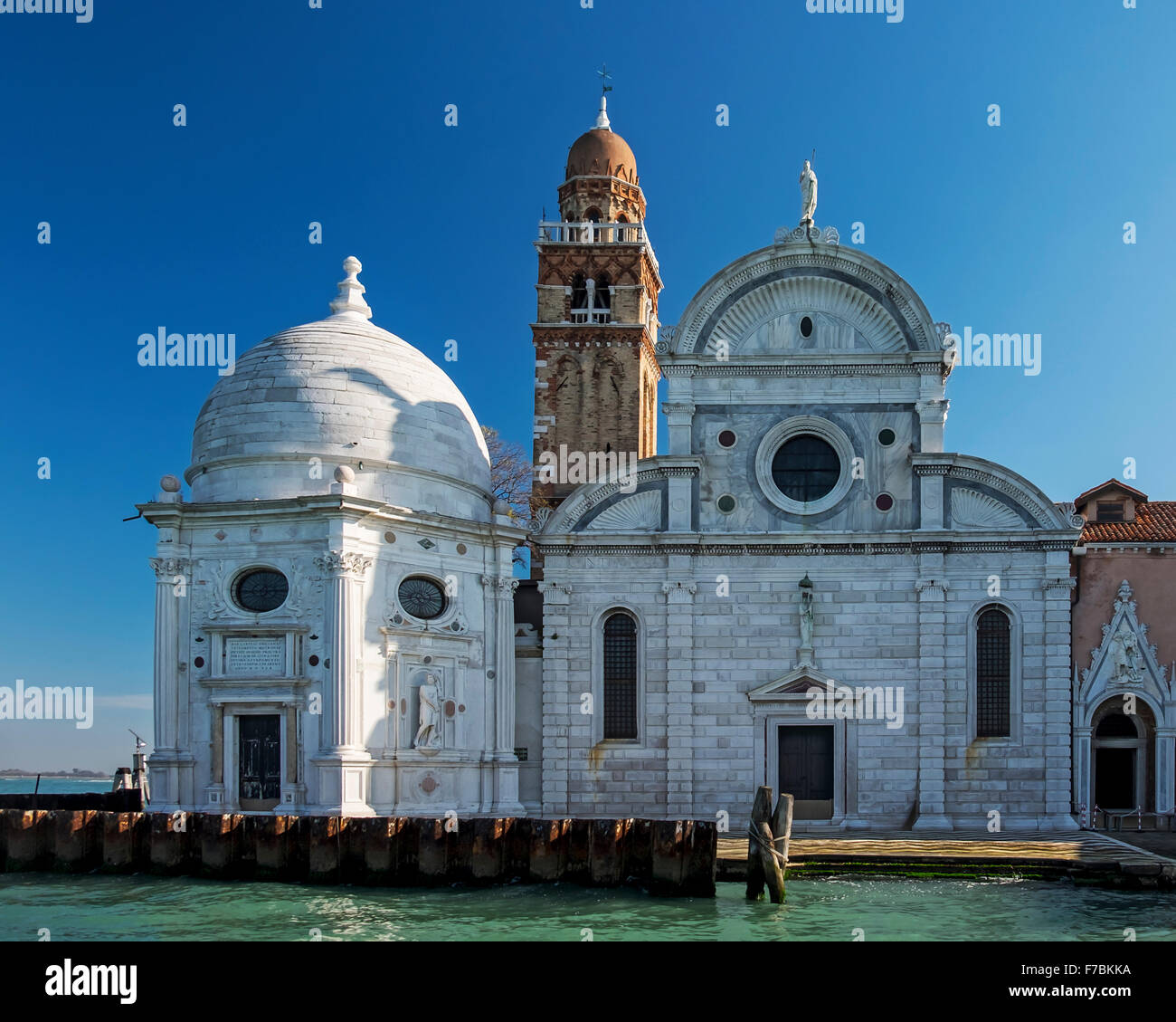Venice, San Michele Renaissance style cemetery chapel Stock Photo - Alamy