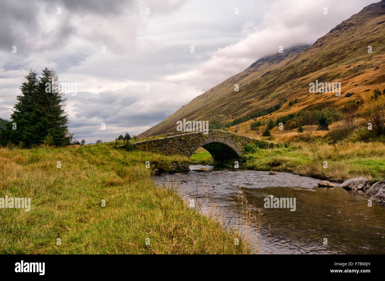 Butterbridge Glen Kinglas Stock Photo - Alamy