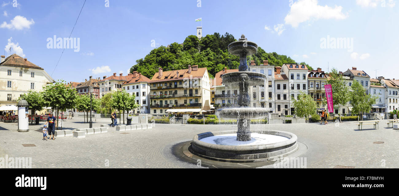 Ljubljana, old town, castle, Ljubljanski grad, Slovenia Stock Photo - Alamy