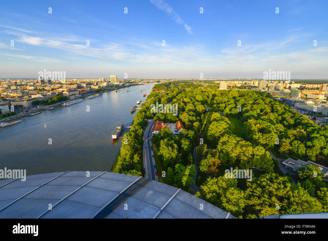 Bratislava, river Danube, Slovak Republic, Pressburg Stock Photo - Alamy