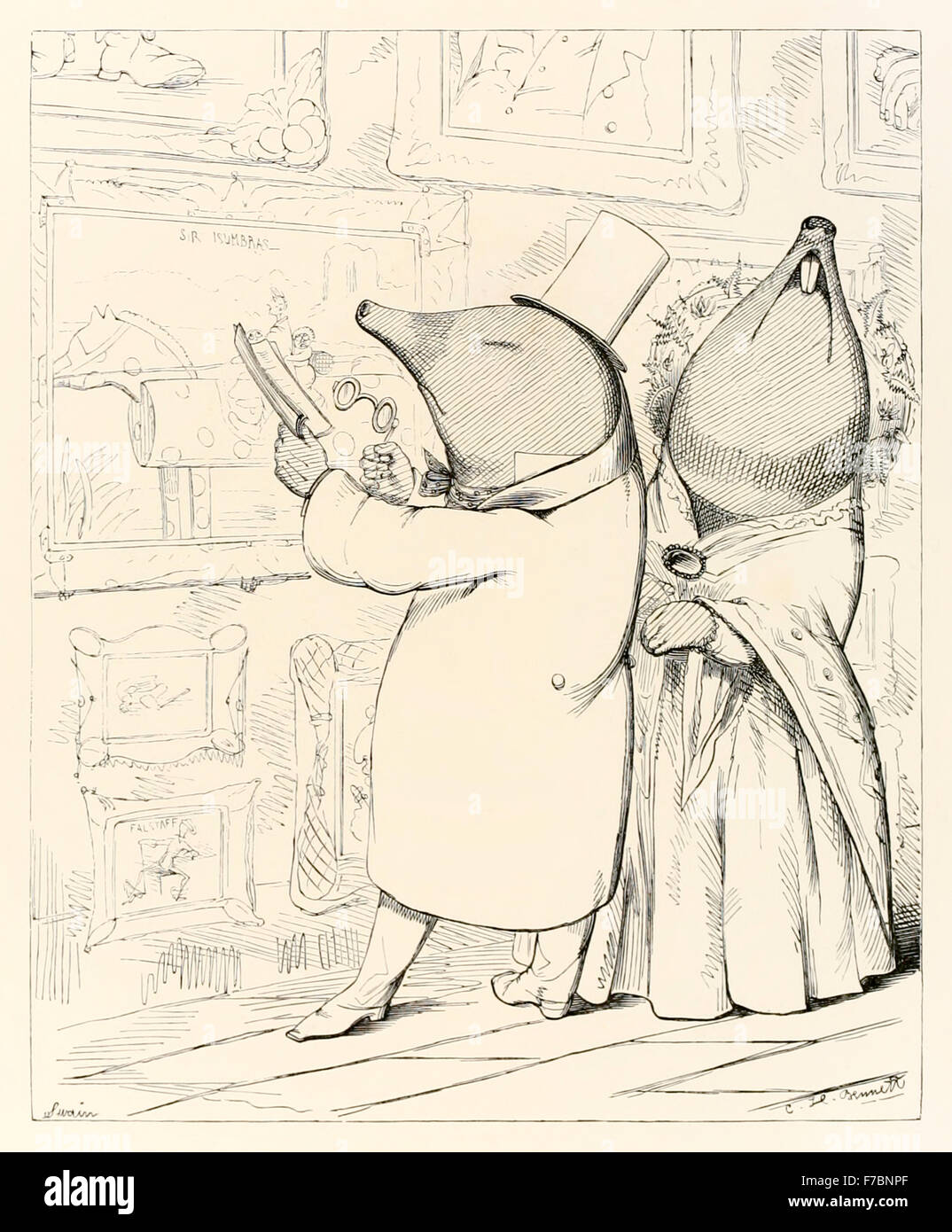 'The Mole and Her Son' from 'The Fables of Aesop and Others Translated ...