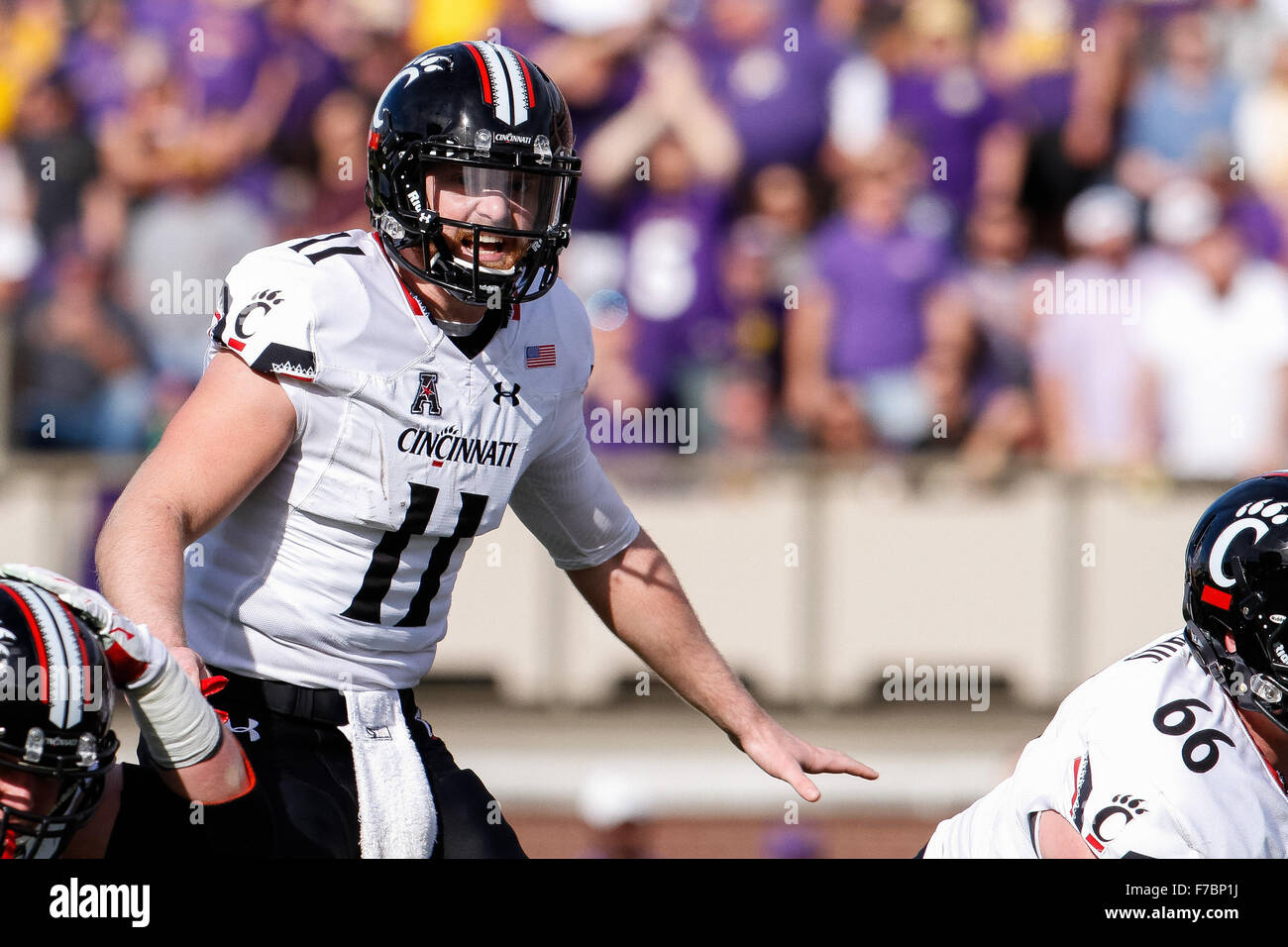 Greenville, NC, USA. 28th Nov, 2015. quarterback Gunner Kiel (11) of ...